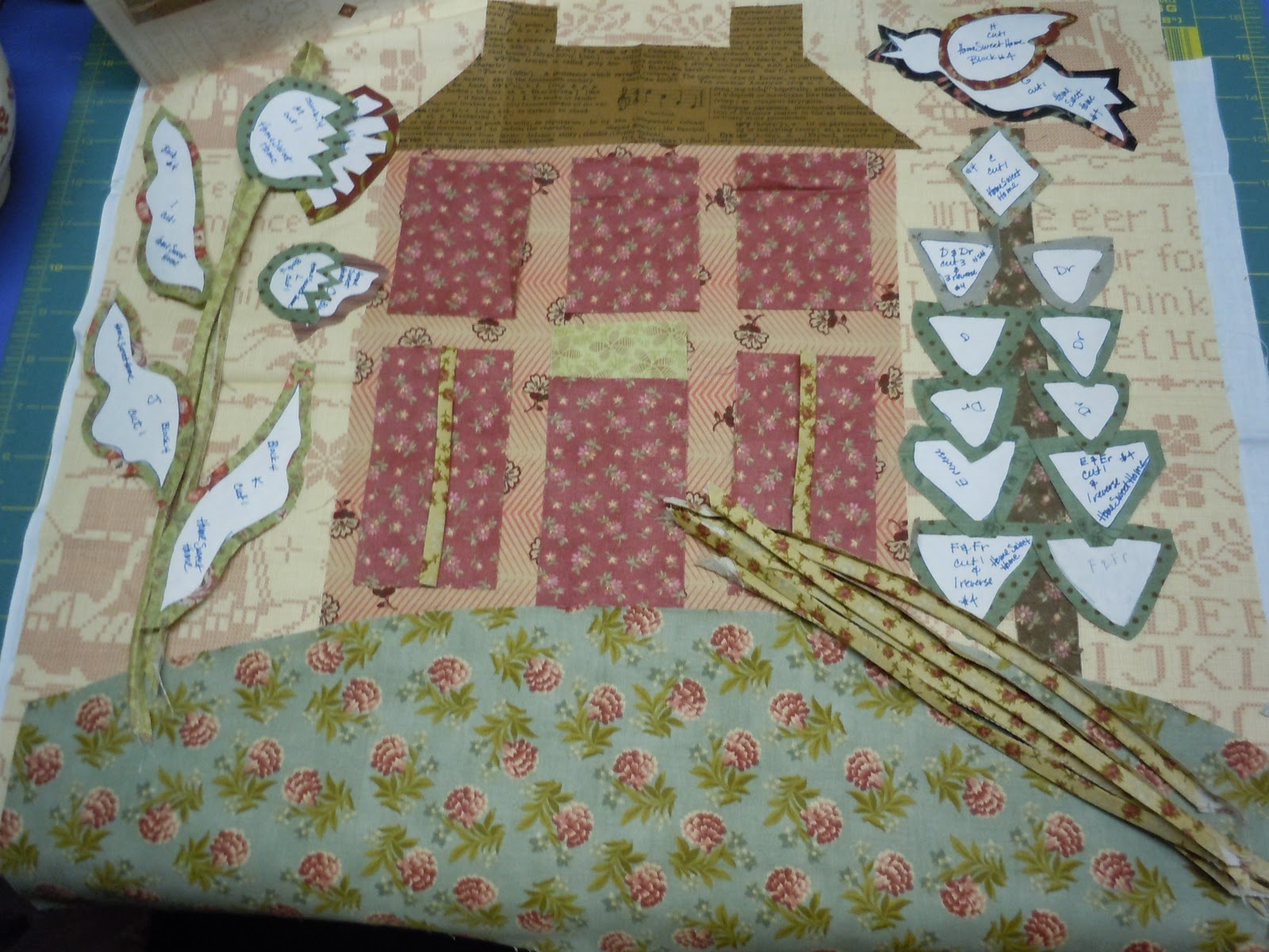 Quilt Studio Happenings: home sweet home block 4