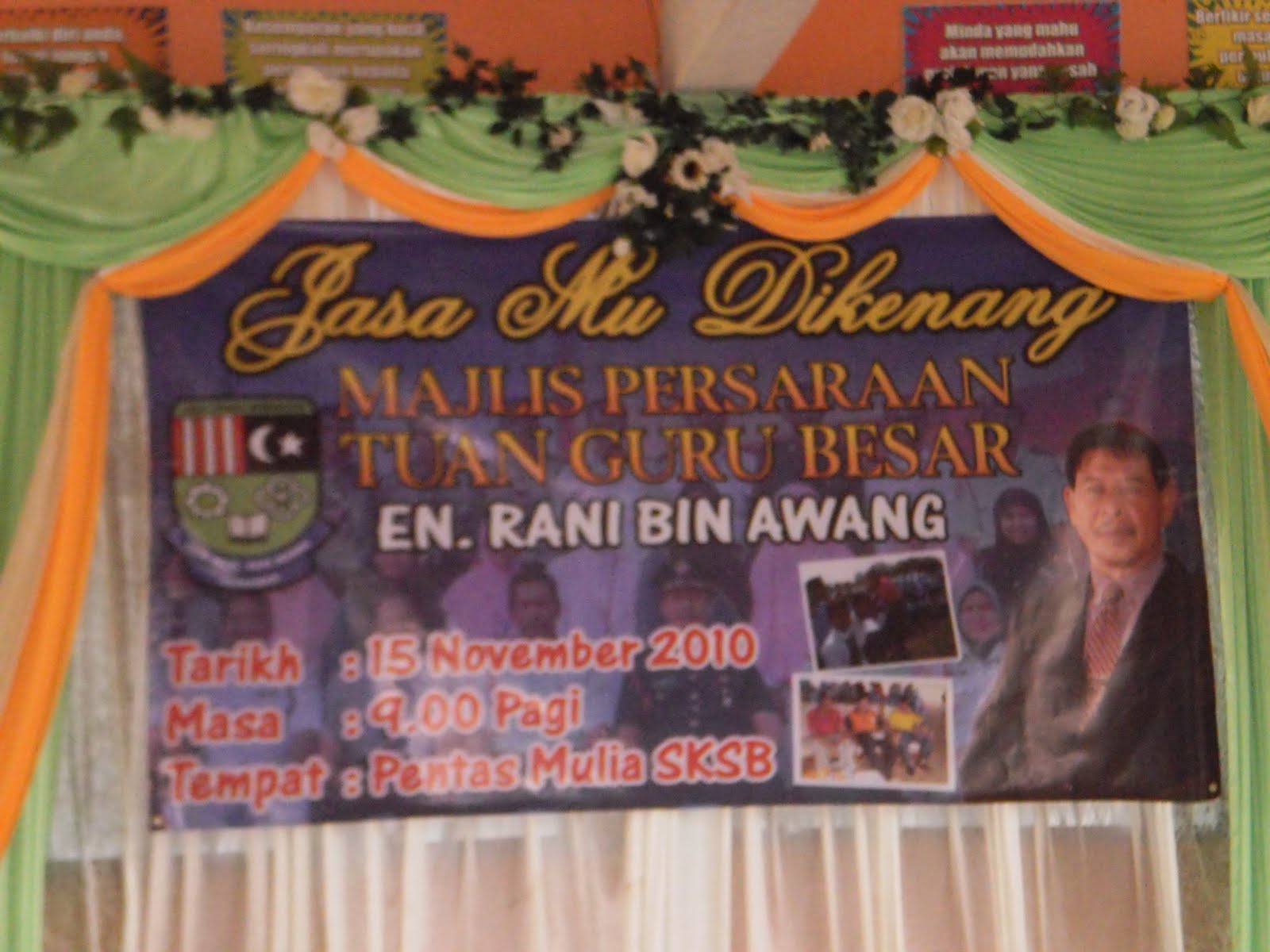 GAMBAR MAJLIS PERSARAAN GURU BESAR | SEKOLAH KEBANGSAAN SERI BANDI