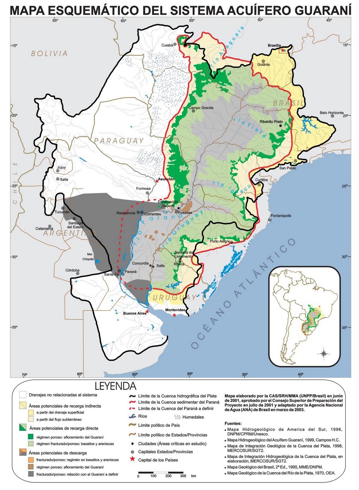 blog de Geografia Patricio Chena: Que es el Acuifero Guarani? Dimension ...