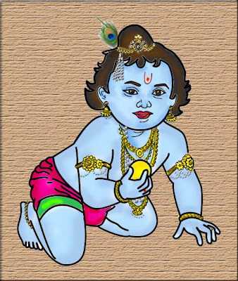 My Kolam: Baby Krishna