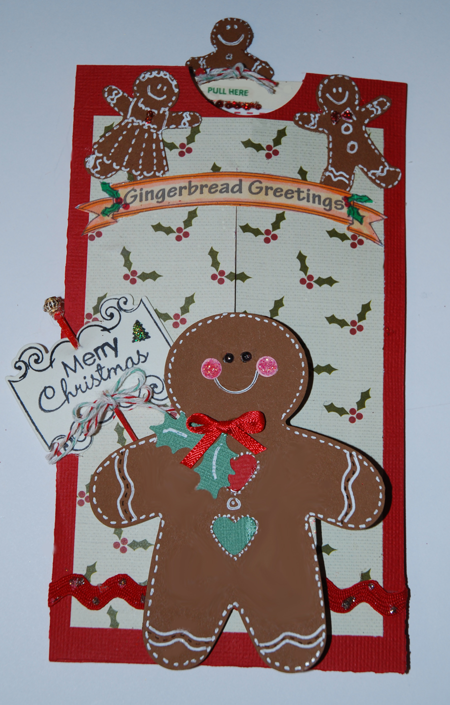 CardMonkey's Paper Jungle: Slider cards: Gingerbread Greetings