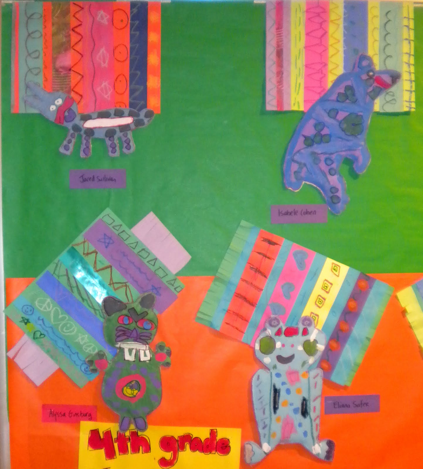 smARTcookie: 4th grade Oaxacan animals and Mexican rugs