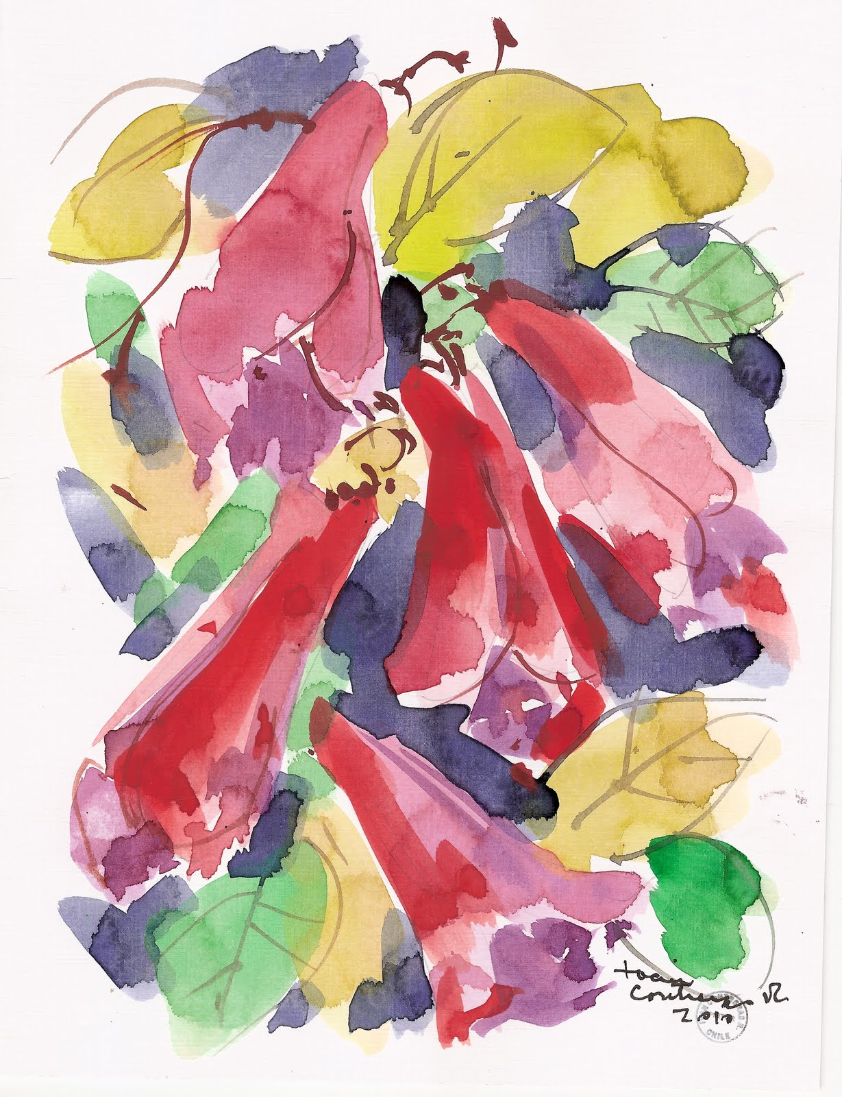 Don Iván Contreras Rodríguez: El Copihue, flor nacional