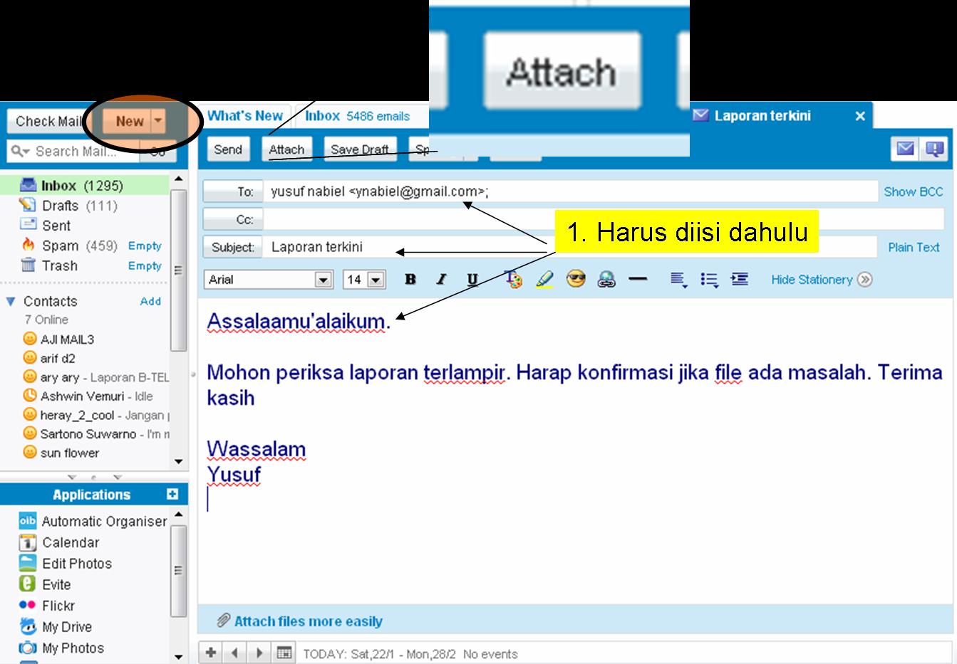 Cara pengiriman attachment pada email dengan mudah dan cepat