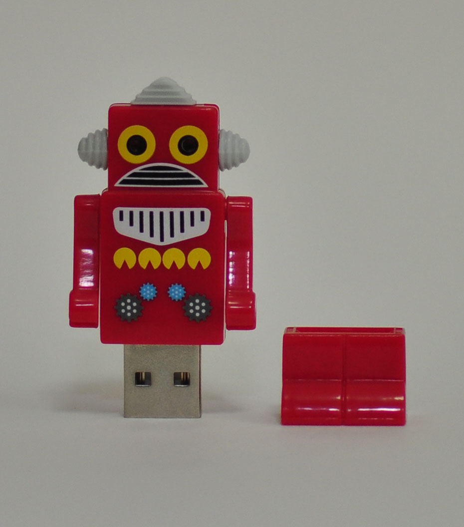 life can be happier....: Robot USB Flash Drive 4 GB