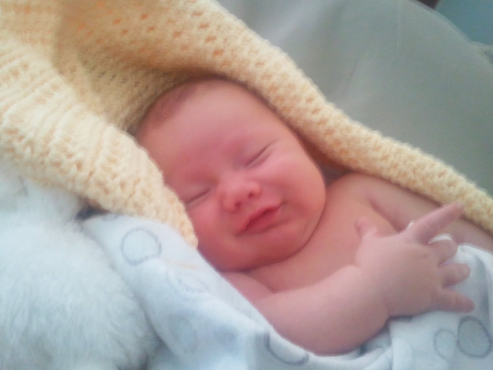 Like A Bird: fat baby smiles...