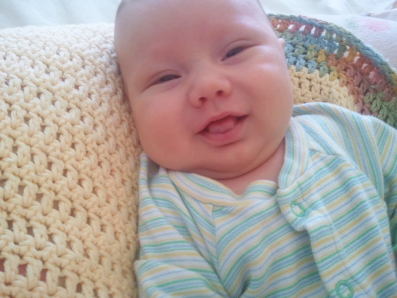Like A Bird: fat baby smiles...