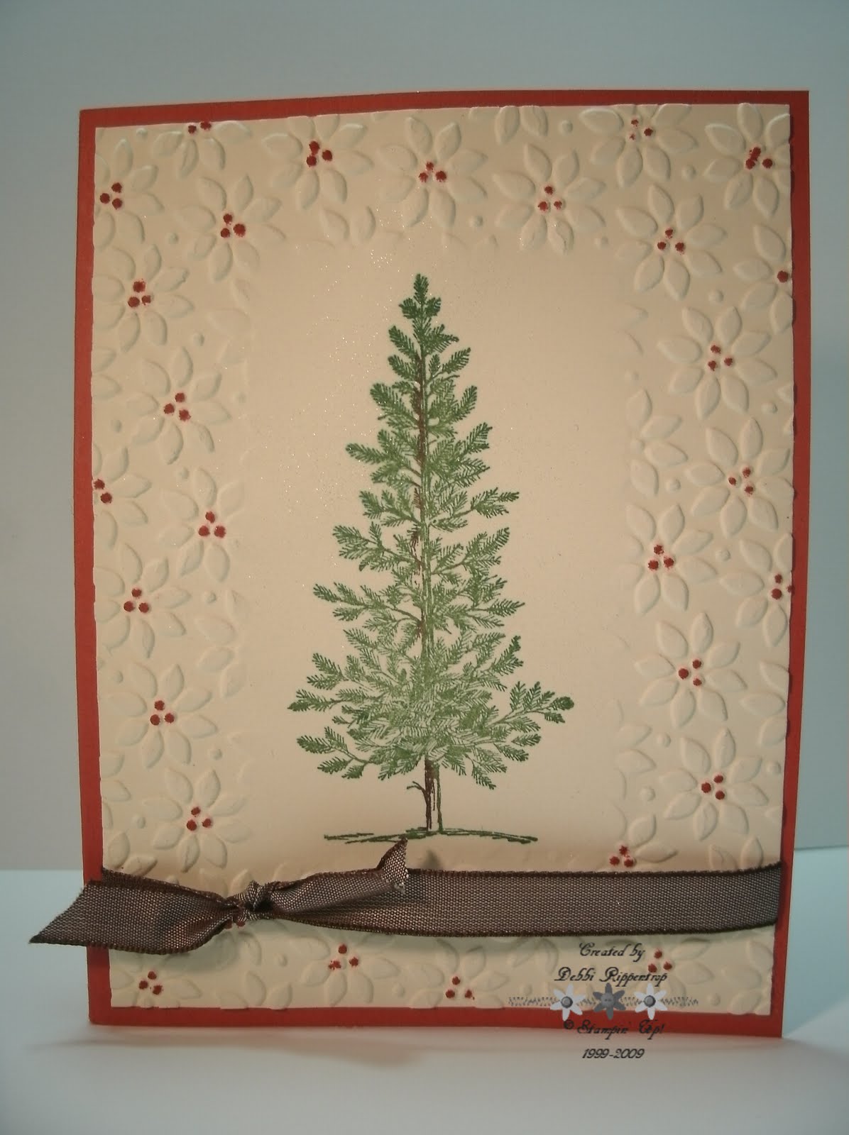 Debbi's Design Stamping: Embossed Tree