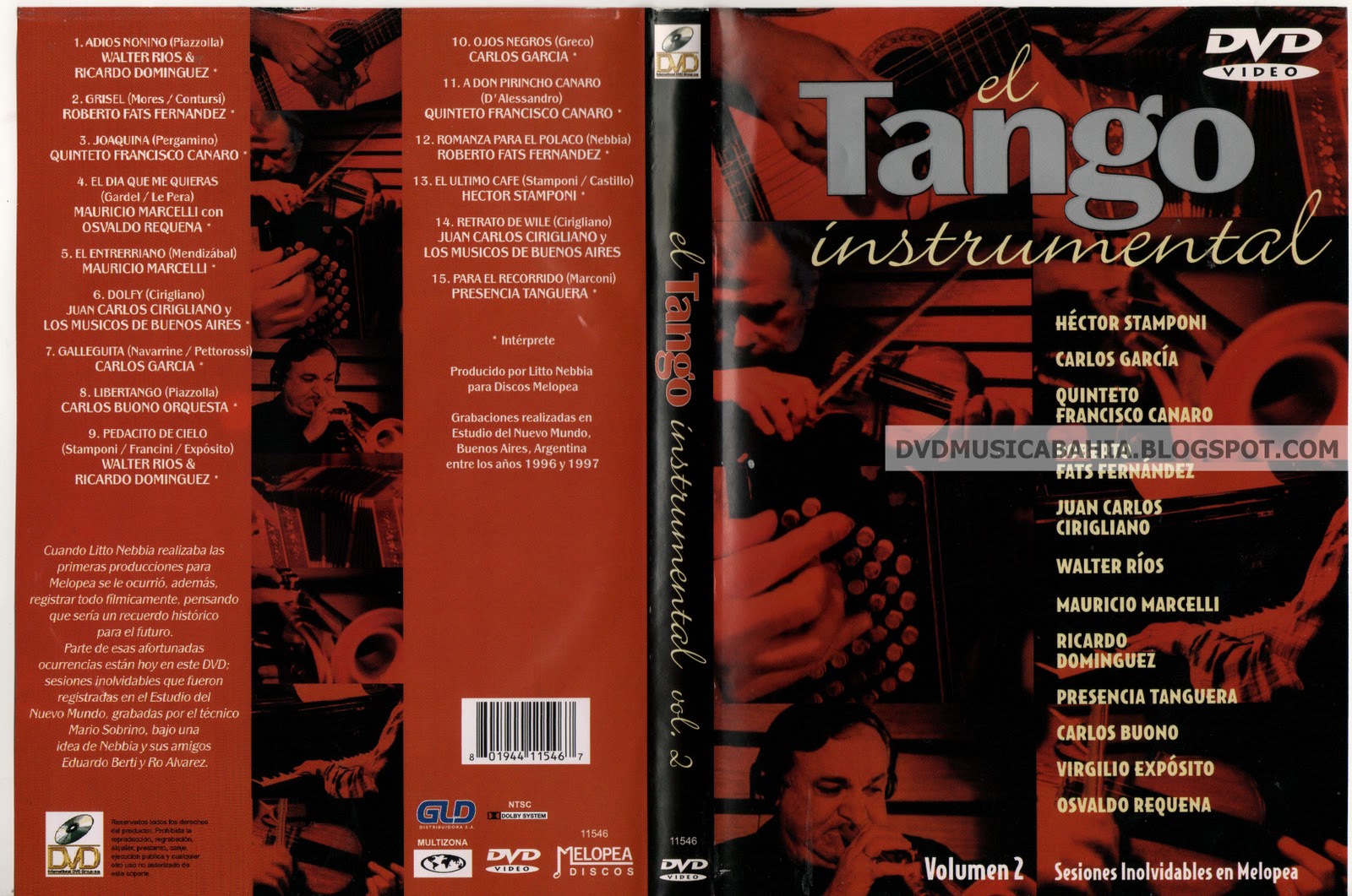 LOS MEJORES DVD DE MUSICA Y MAS....!!!!: TANGO INSTRUMENTAL - (EDICION ...
