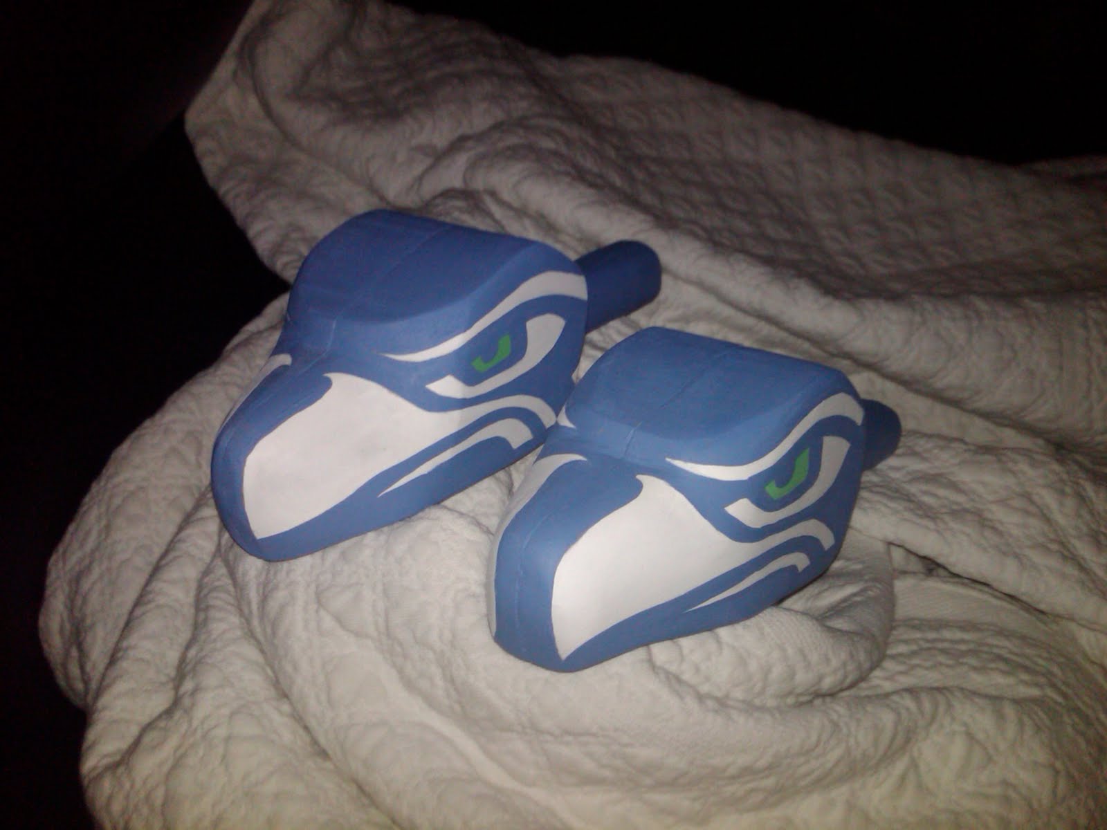 Coast Salish Art: Seahawk rattles