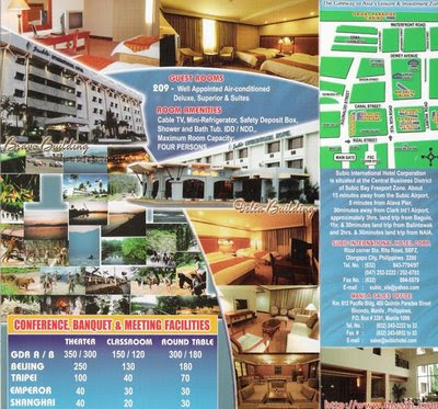 TRAVEL CENTRAL PHILIPPINES: Brochure - Subic International Hotel