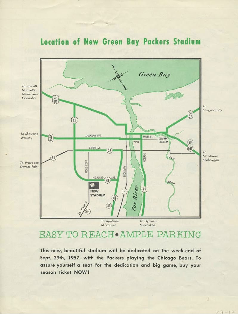 PACKERVILLE, U.S.A.: That New Stadium in ’57