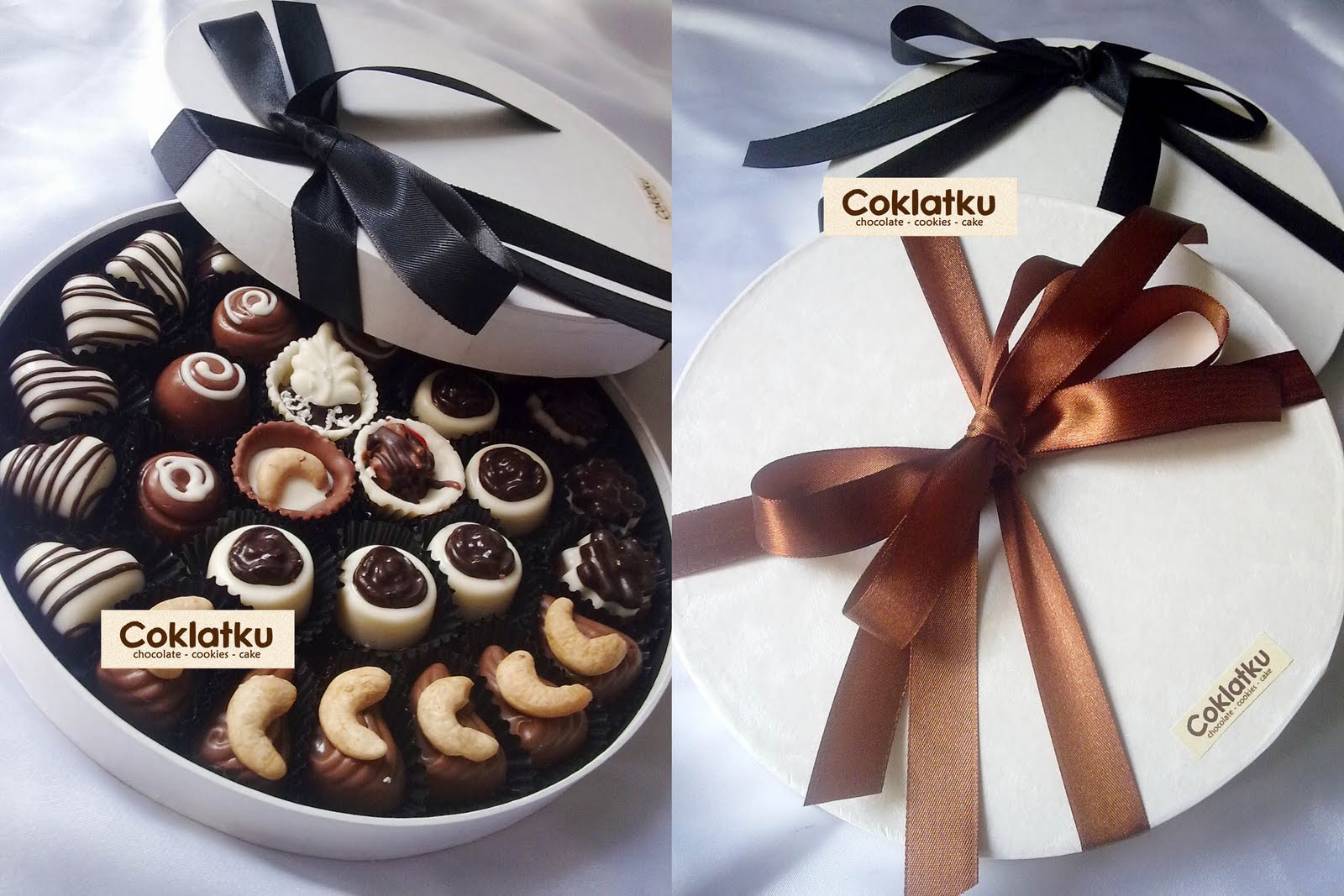 Coklatku Chocoshop: Assorted Chocolate on a Circle Box