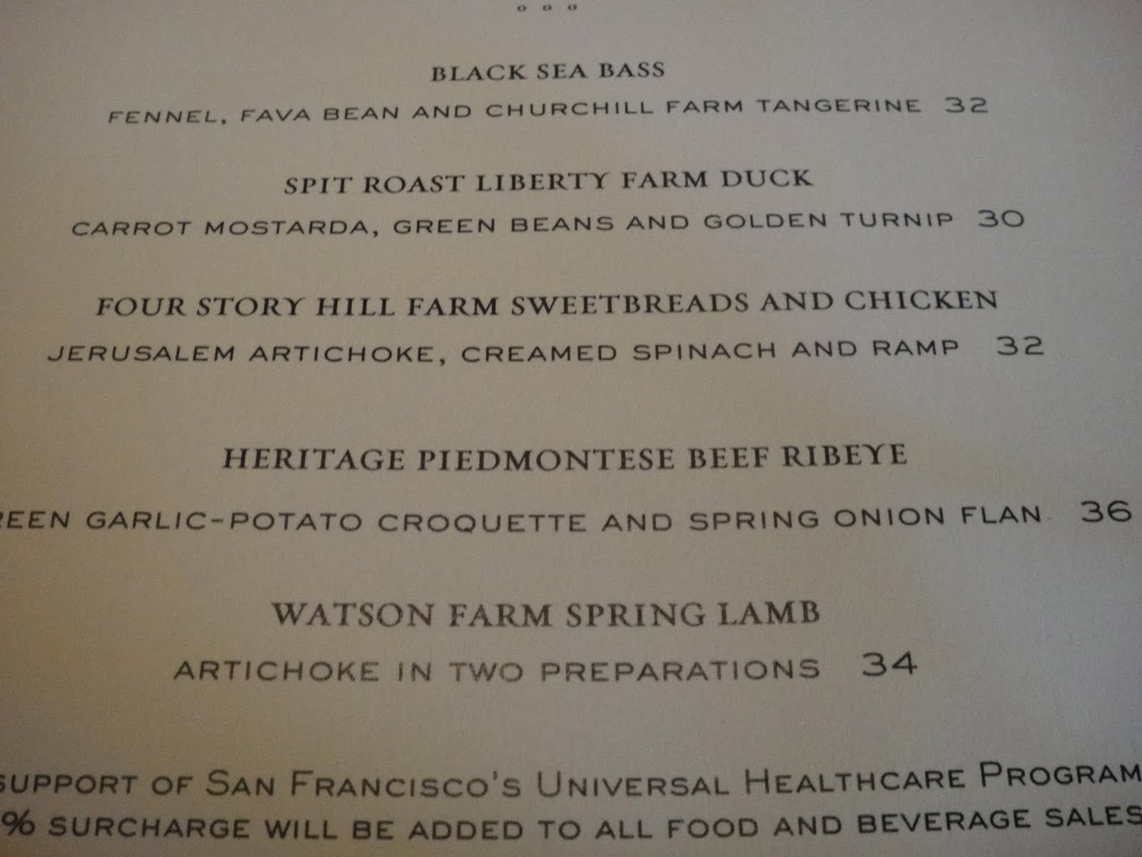 stuffycheaks: Quince Restaurant, SF