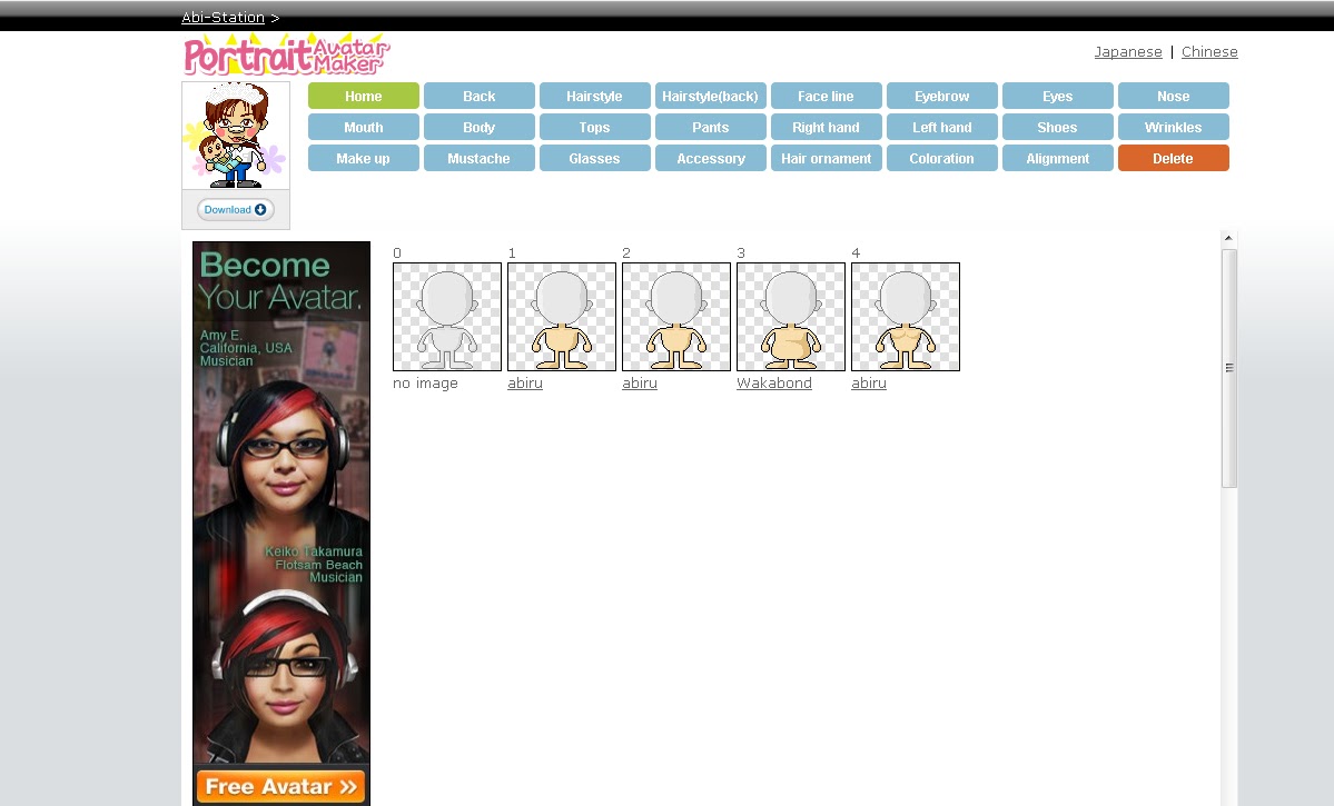 English is Fun: Activity # 2: Portrait avatar maker