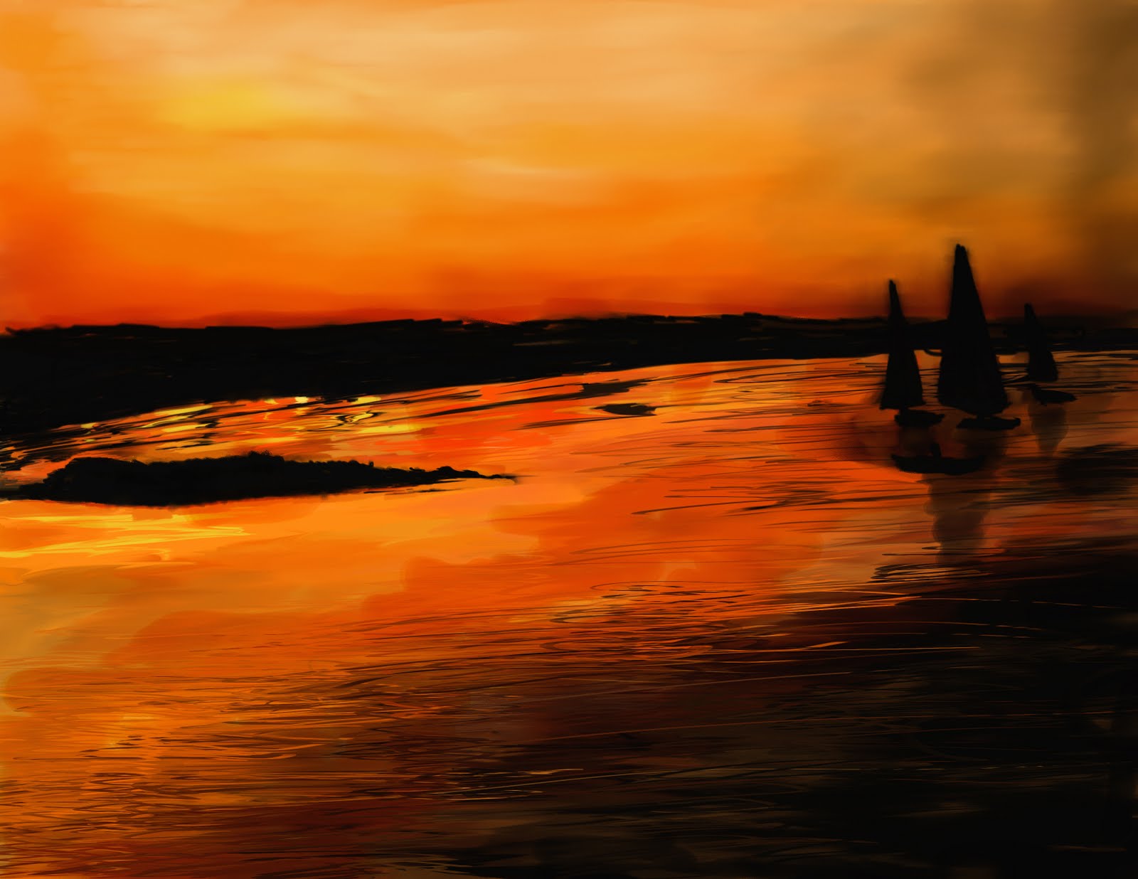 Taylor Sheldrick Illustration: Sunset Sketch