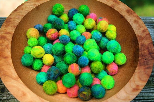 Moment to Moment: Felted wool beads