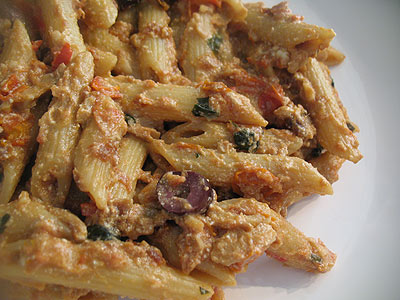 Penne Pasta with Ricotta, Parmesan and Tomatoes | Lisa's Kitchen ...