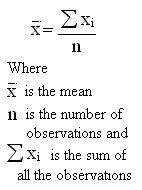 1. Mean - IB Geography