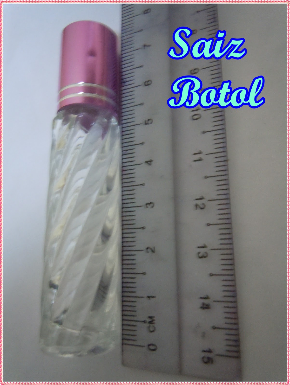 Kiamara Perfume: Saiz botol dan Kotak
