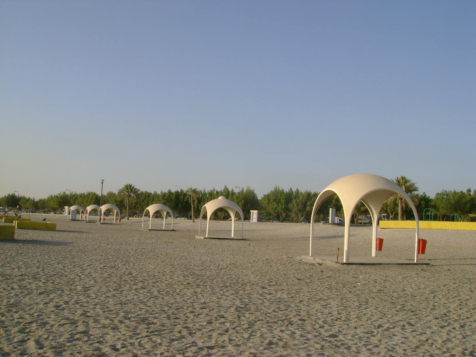 Sanabis (Bahrain) Daily Photo: Gazebos at Asry Beach
