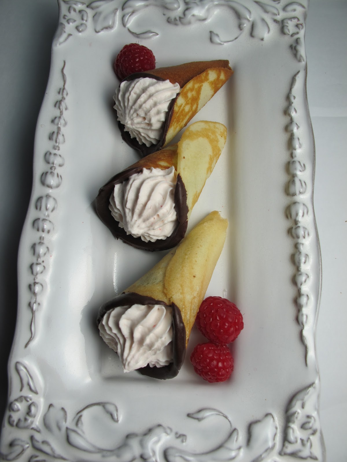 Strawberry Cream Horns - Purple Chocolat Home