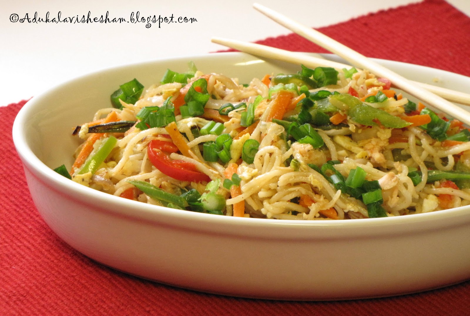 Adukala Vishesham: Chicken Hakka Noodles