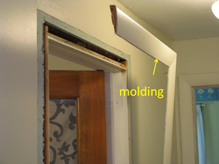 The Histories: kitchen trim work and front exterior door replacment and ...