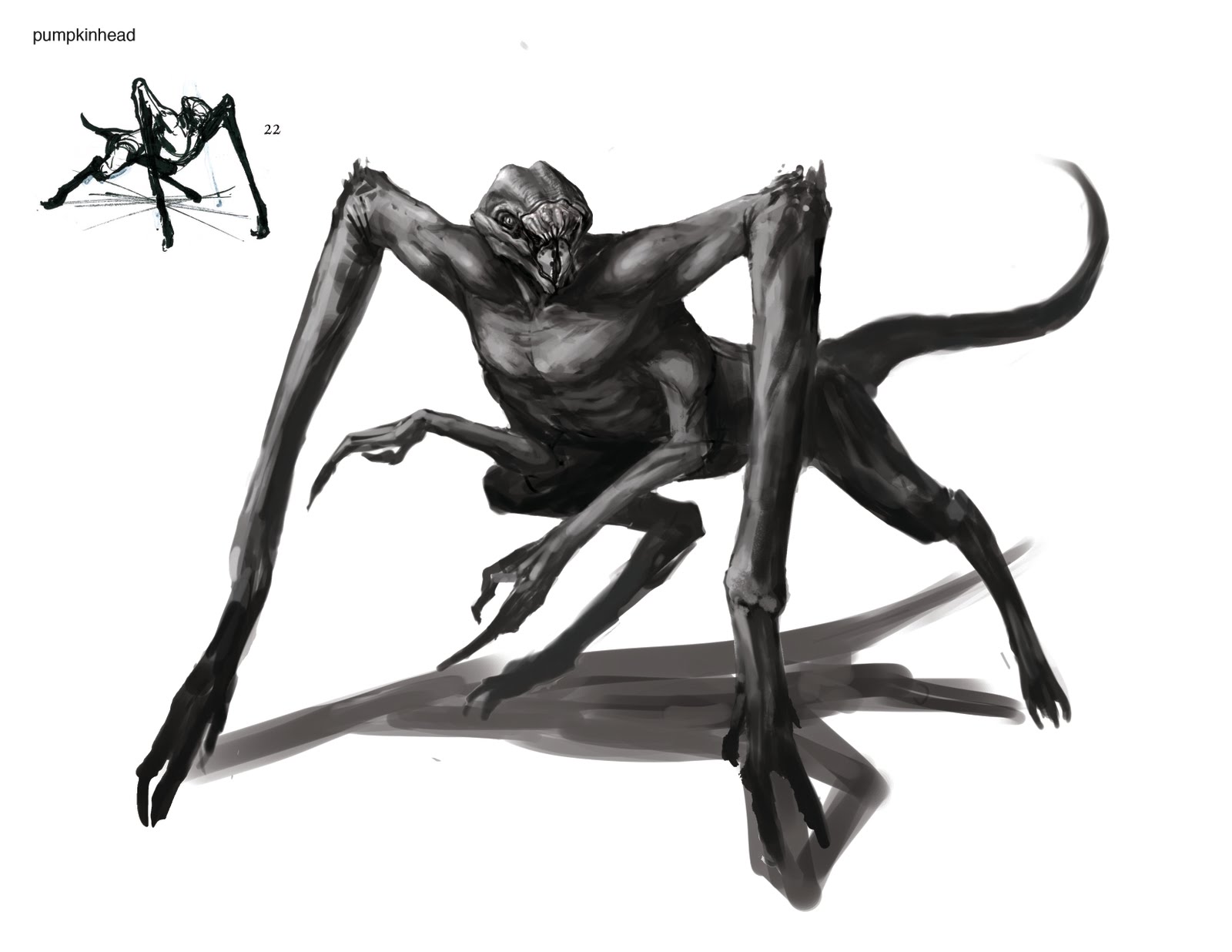 Kinetic Flow : Pumpkinhead inspired Creature Design