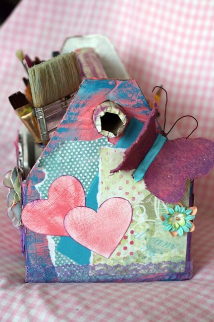 A Crafty Mom's Life: Cardboard Caddy Tutorial