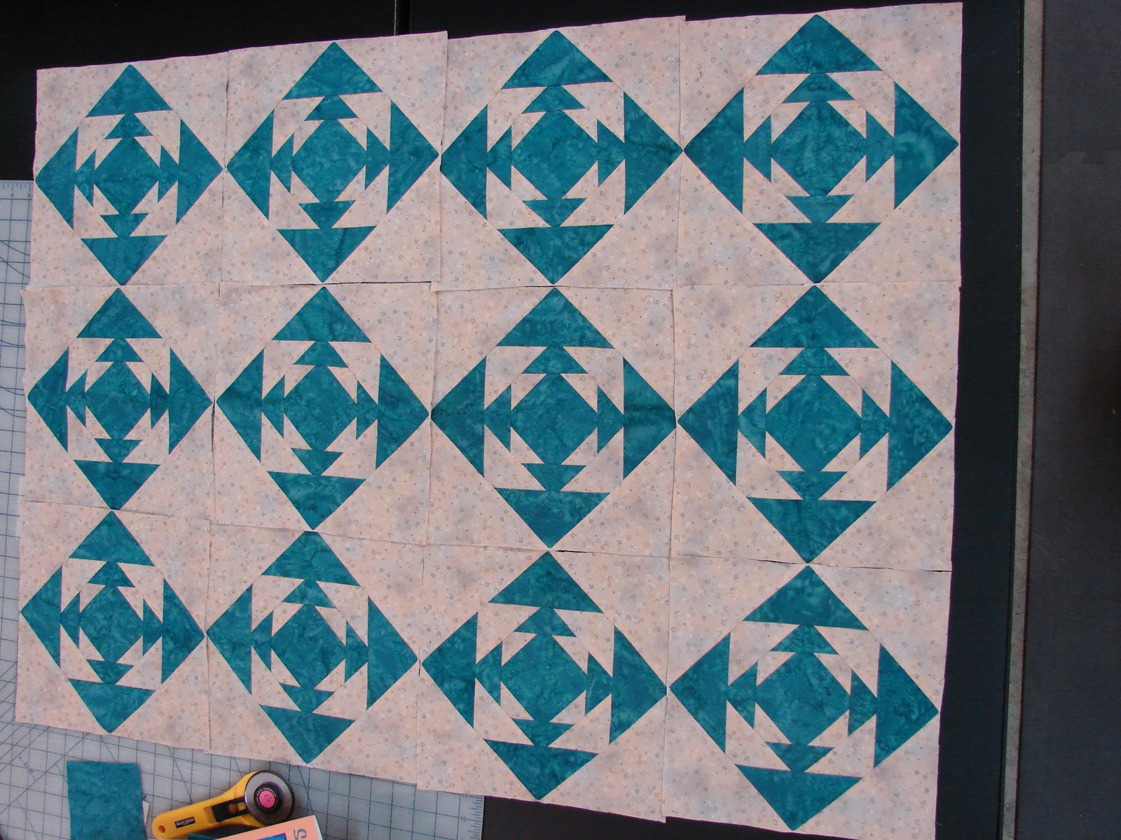 Quilt Vine: Pineapple Quilt Layout