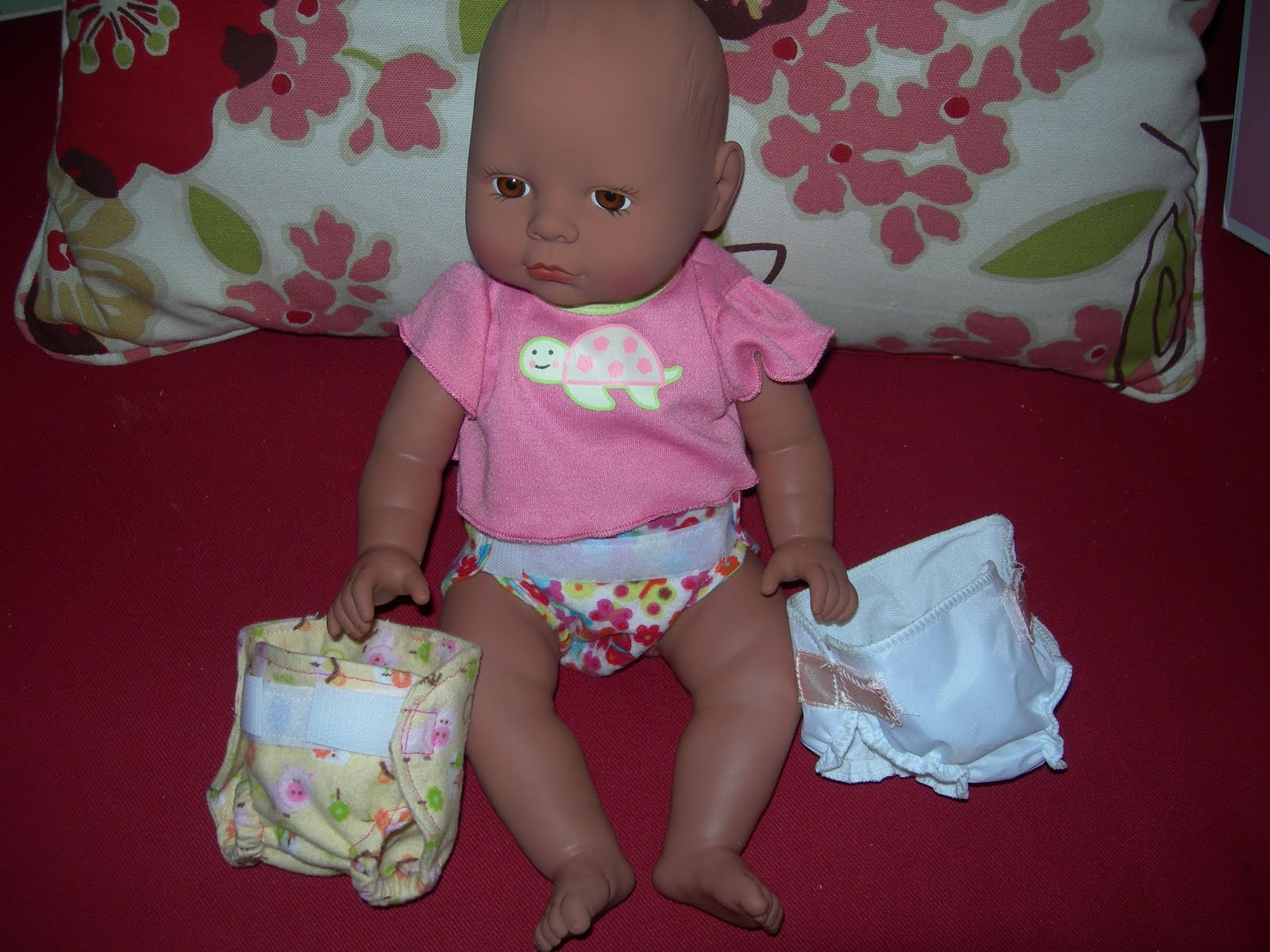 Gracefully Created: How to Make a Doll Diaper (for a 14" doll)