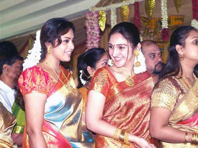 Actress Meena and Sridevi Traditional Silk Sarees - Saree Blouse Patterns