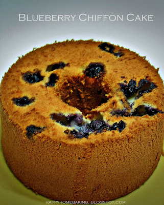 Happy Home Baking: Blueberry Chiffon Cake
