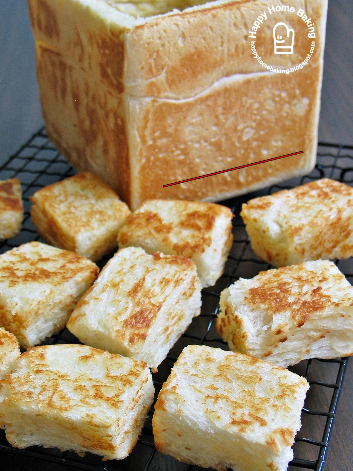 Happy Home Baking: dessert in a toast box