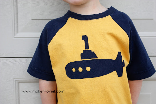 Re-Purposing: Baseball Style Tee from Men's Tshirts | Make It & Love It