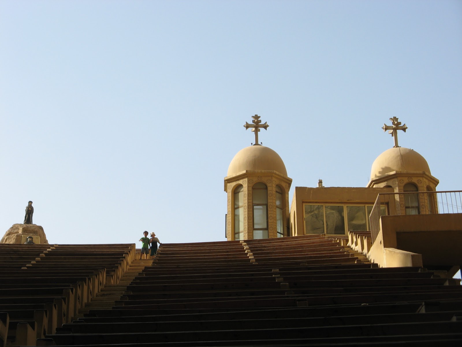Carol, Jeff, and Cameron in Cairo: The Mokattam Cave Churches