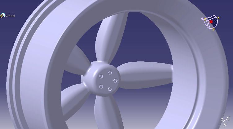 Alloy Wheel Design in CATIA V5