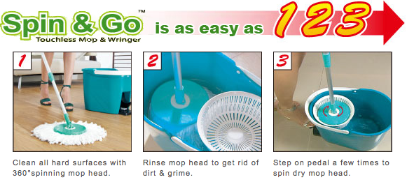 Trying to Stay Calm!: Spin & Go Touchless Mop & Wringer Review and ...