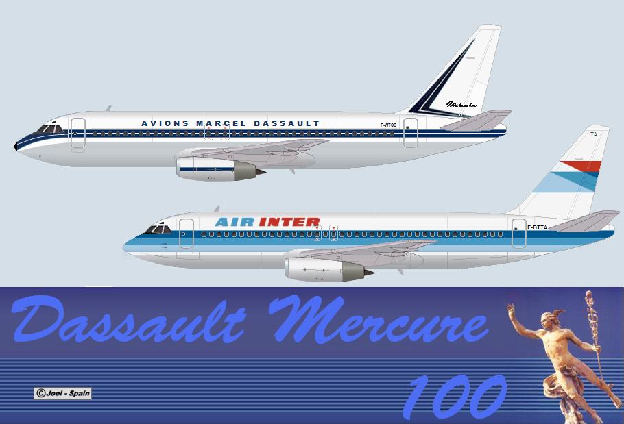 Mi Aviacion Comercial: Dassault Mercure 100