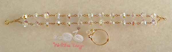 WireBliss's Wire Jewelry: Sparkly Bracelet and Ring
