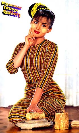 Asean: Asia's Perfect 10: Thanaka: Burmese Traditional Cosmetic