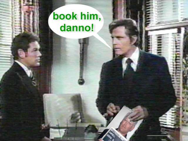 The View From Here: "Book him Danno!"