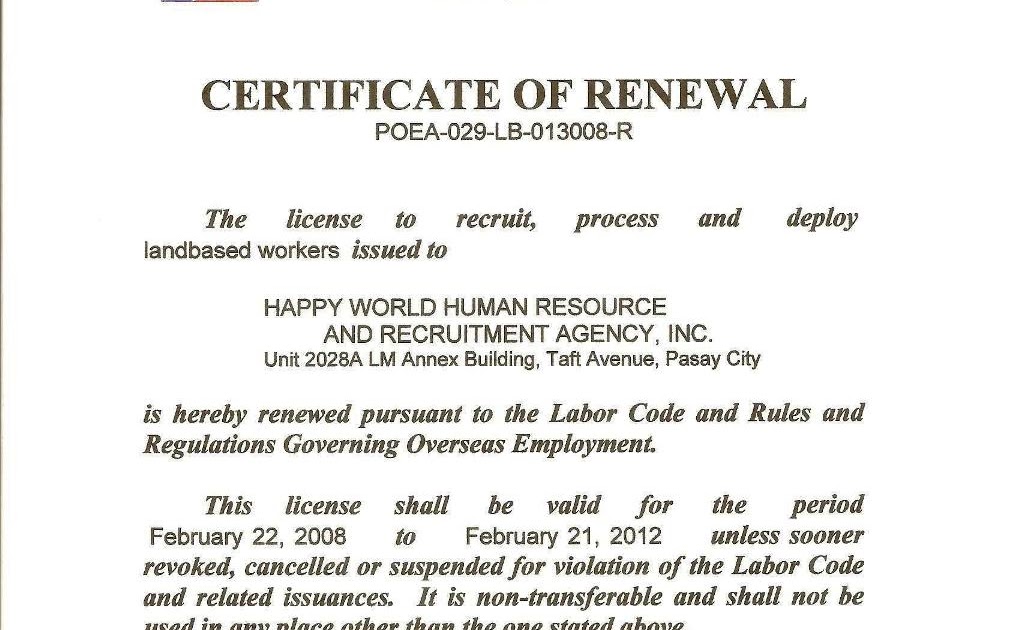 Happy World Human Resource and Recruitment Agency: Our Newly Released ...