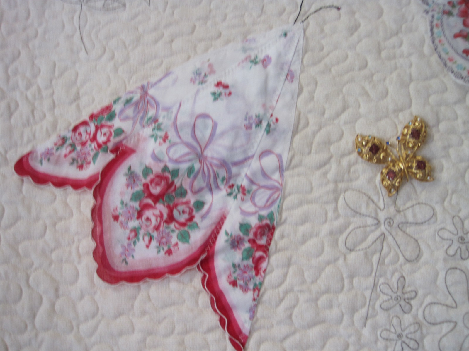 Rita's Sew Fun: Grandma Day's Butterfly Hankie Quilt