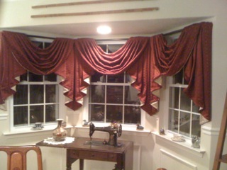 Custom Window Treatments: Swags and Jabots