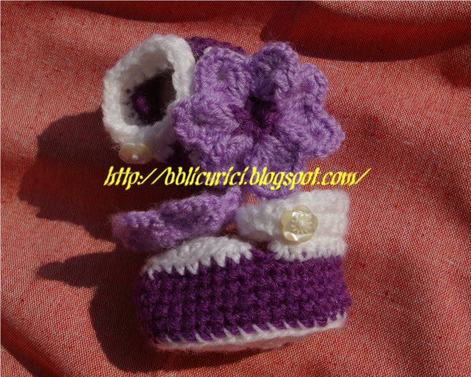 Hainute hand made, flori si farfurii colorate: botosei Lila flower