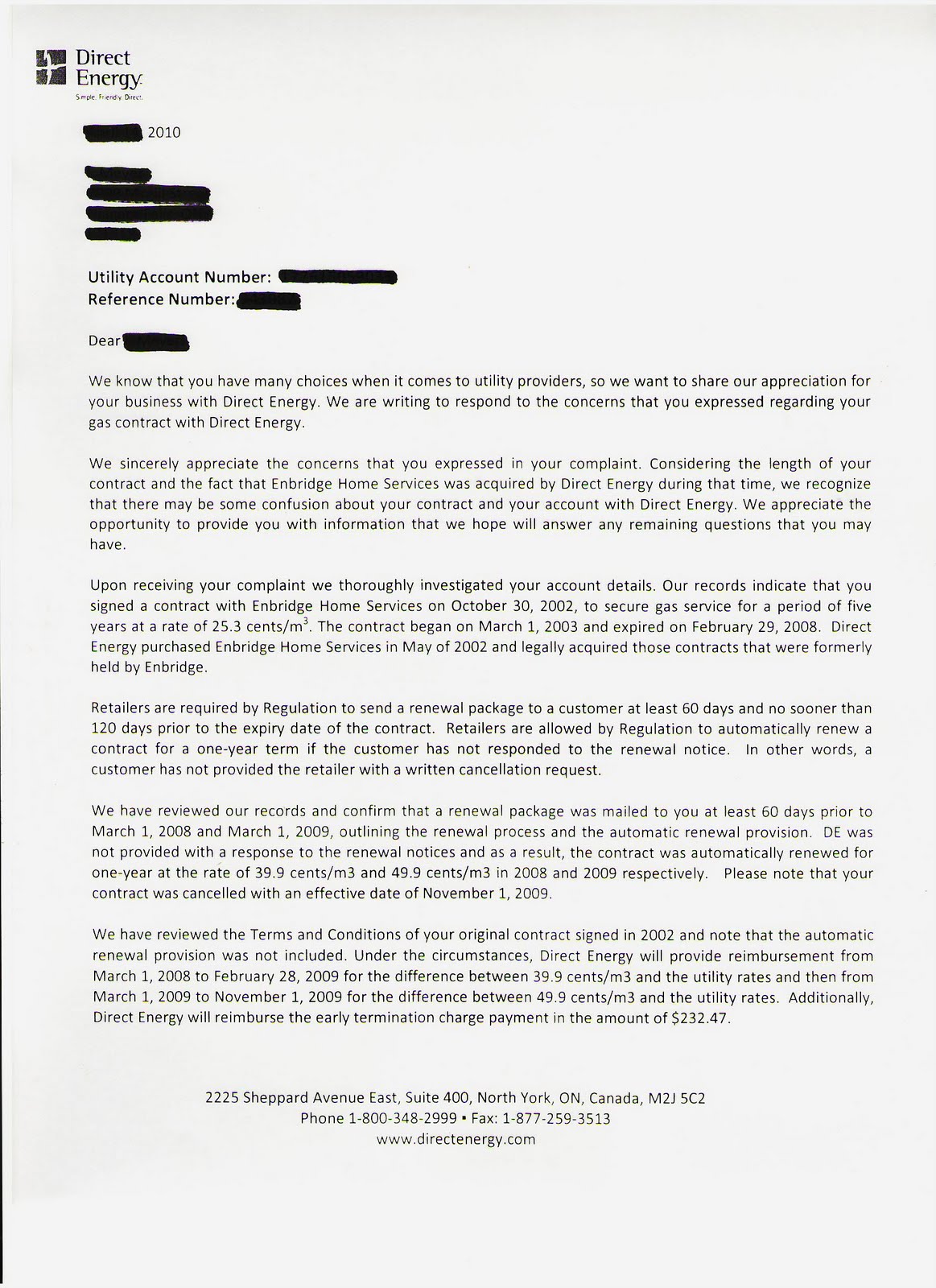 Direct Energy Refunds: Refund Case Study