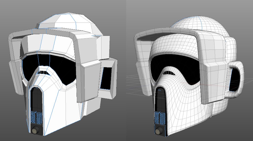 3D art by Retro Devil: Scout Trooper Helmet