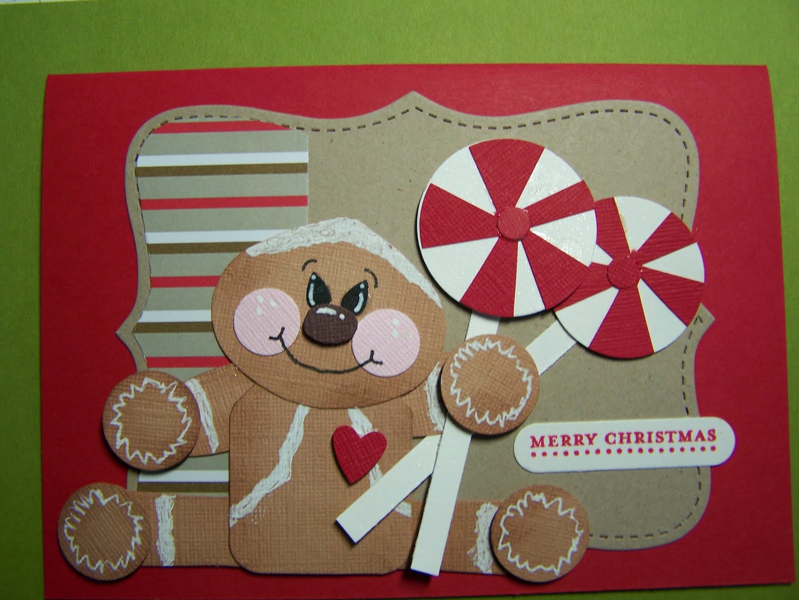 I Luv Craft: Cute Gingerbread card
